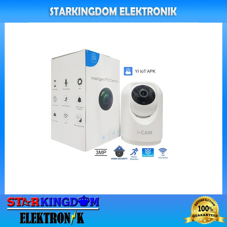 Yi Iot iCam Dome U 3MP 2K Pan Tilt Zone 360ipcam Ip Camera Indoor CCTV ...