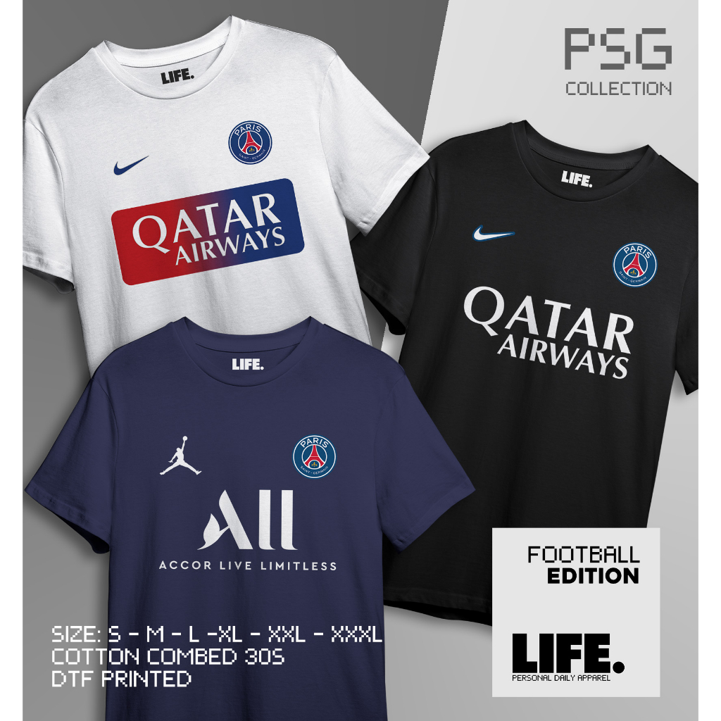 KATUN Latest PSG Paris Saint-Germain Qatar Airways ALL Home Away Third ...