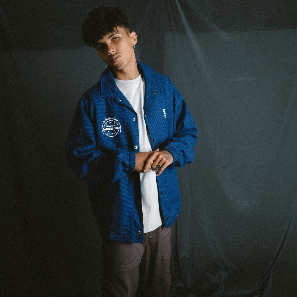 Screamous GAMESOME Coach Jacket BENCH WARMER PEONY NAVY | Shopee ...