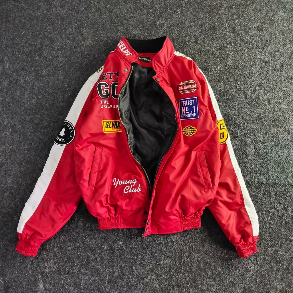 MERAH Livingspace | Nascar Jacket XFINITY Red Nascar Jacket Men Premium ...