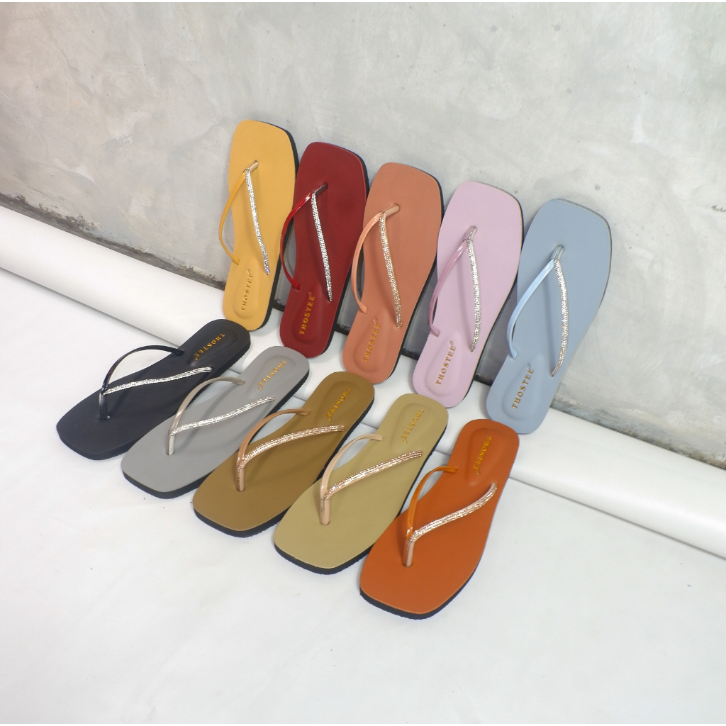 Lily Colorful Rubber Women's Flip Flops Aio.official | Shopee Philippines