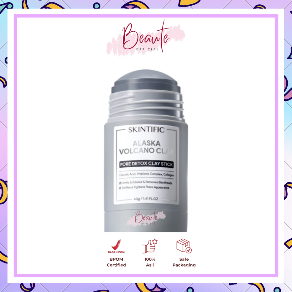 Skintific Alaska Volcano Pore Detox Clay Stick | Shopee Philippines
