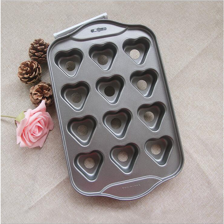 Teflon Cheese Cake Heart 12 cavities Disassembly springform | Shopee ...