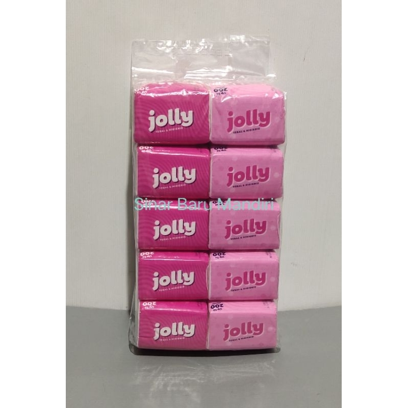 Jolly facial / facial tissue by paseo 1 bal (10 pcs x 200 sheets 2 ply ...