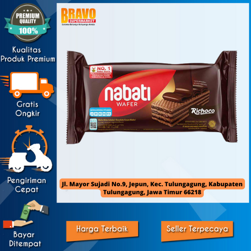 Bravo Supermarket Tulunagung - NABATI RICHOCO WAFER CHOCOLATE CREAM 122gr | Shopee Philippines