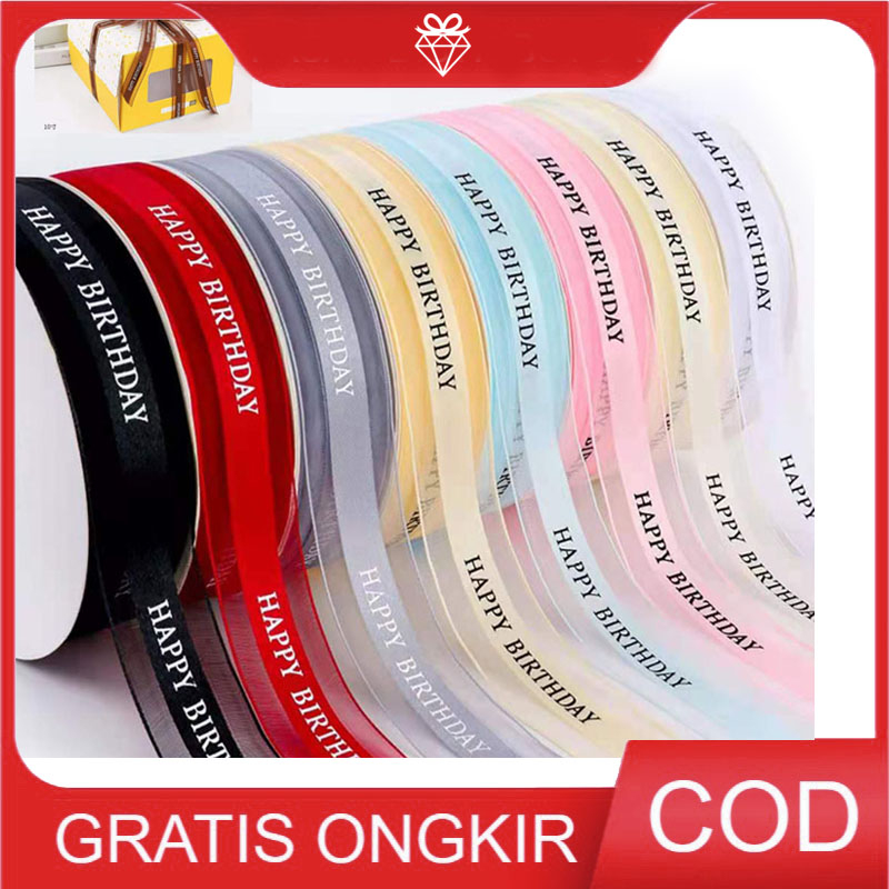 Lace Ribbon 2,5cm BEST WISHES FOR YOU Ecer 1 METER - Happy Birthday ...