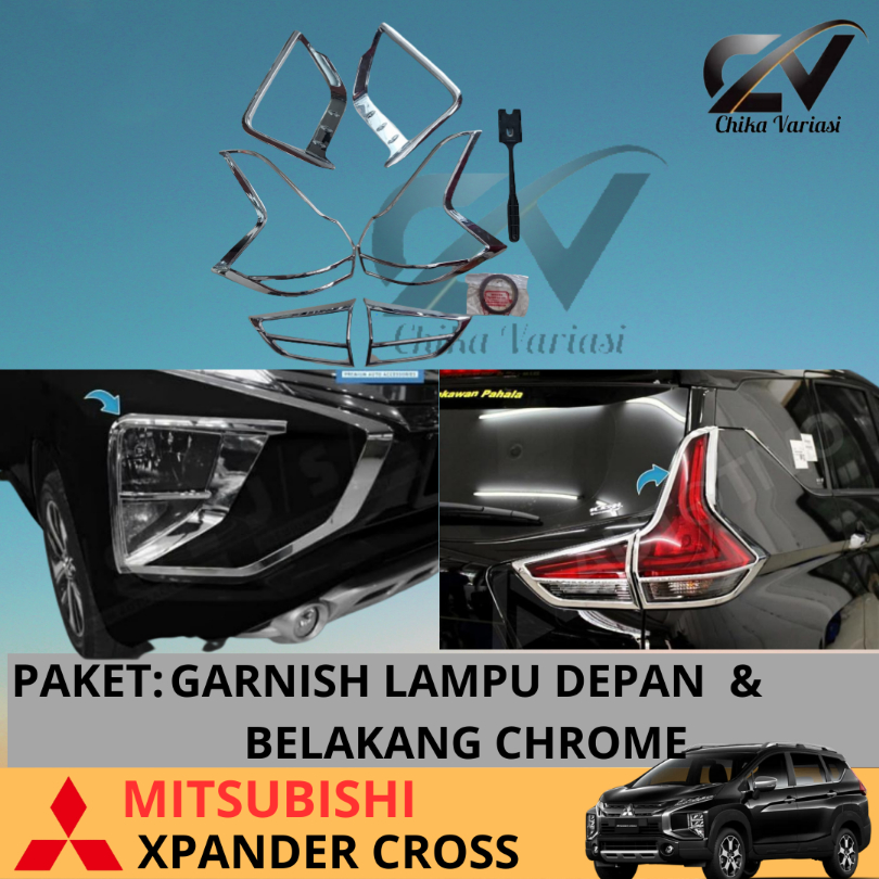Mitsubishi Xpander Cross Chrome Headlight Garnish Set | Shopee Philippines