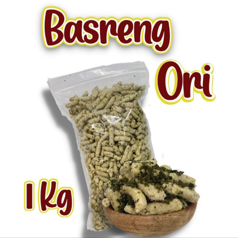 BASRENG VIRAL SAJODO SNACK original lime leaf flavor 500 grams & 1 kg ...