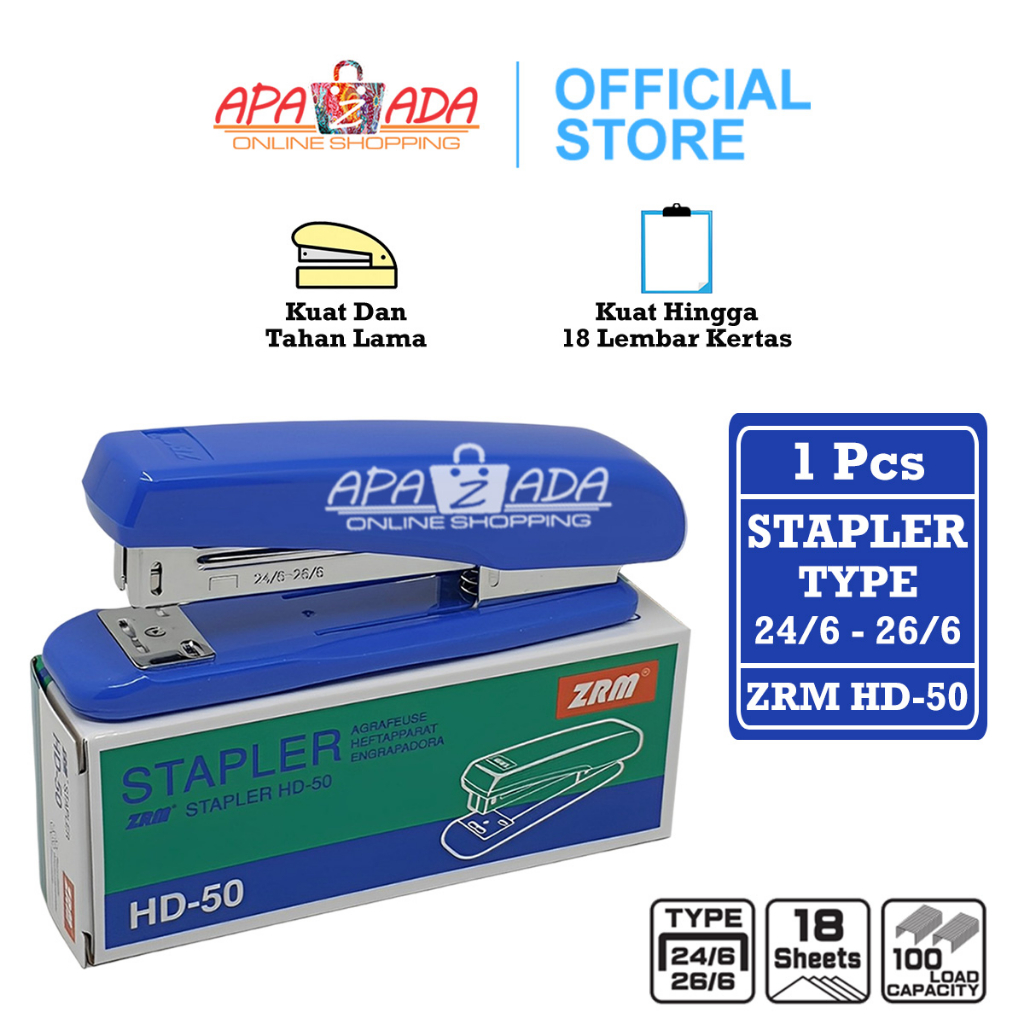 Apazada Stapler HD-50 Unit [1 Pcs Stapler] / Stepler No.3 / Snap ZRM ...