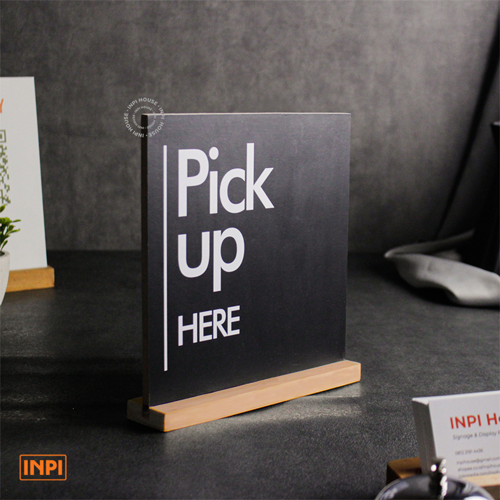 Here pick up signage - Brown | Shopee Philippines