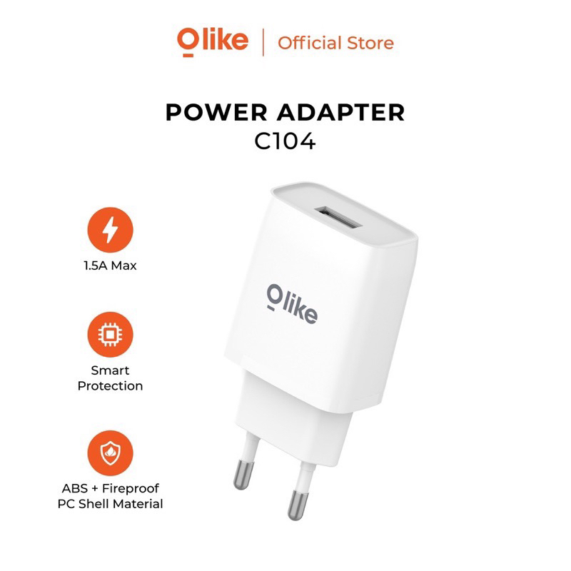 Olike C104 CHARGER Head USB ADAPTER CHARGER PLUG EU MICRO USB Cable - 1 ...