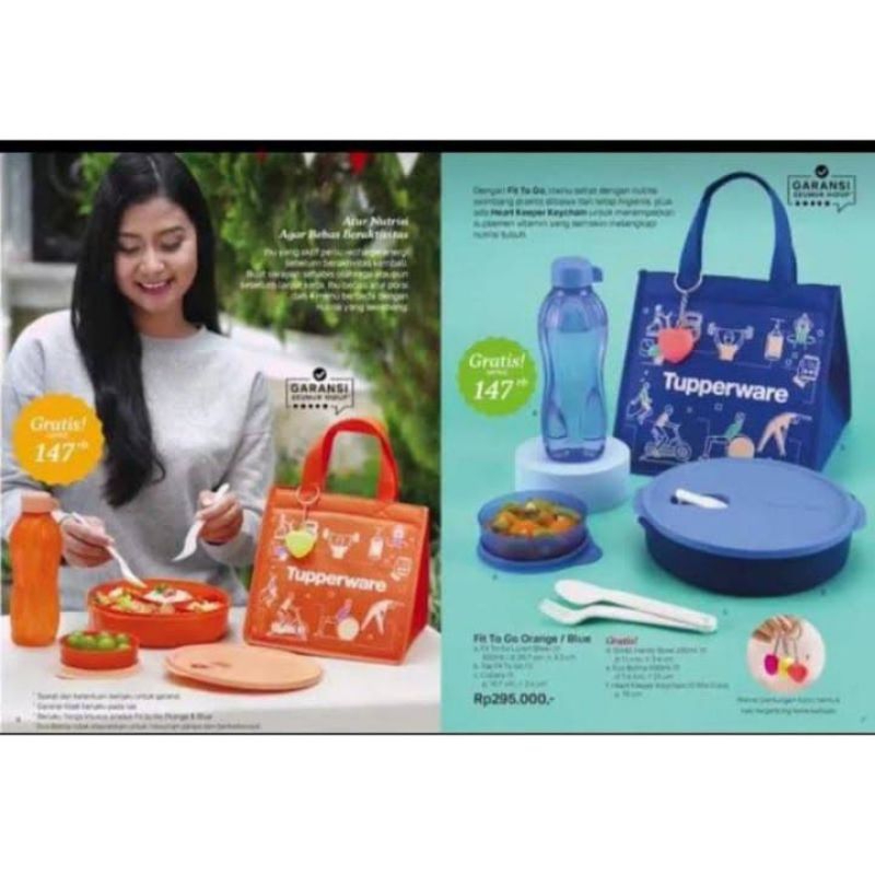 Tupperware Ori - Fit To Go (4 compartments) | Shopee Philippines