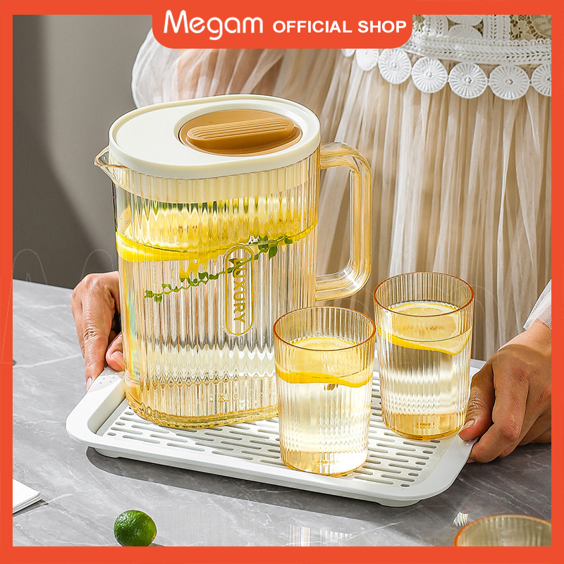 Megam Drinking Pitcher Teapot Transparent Plastic Water Pitcher ...