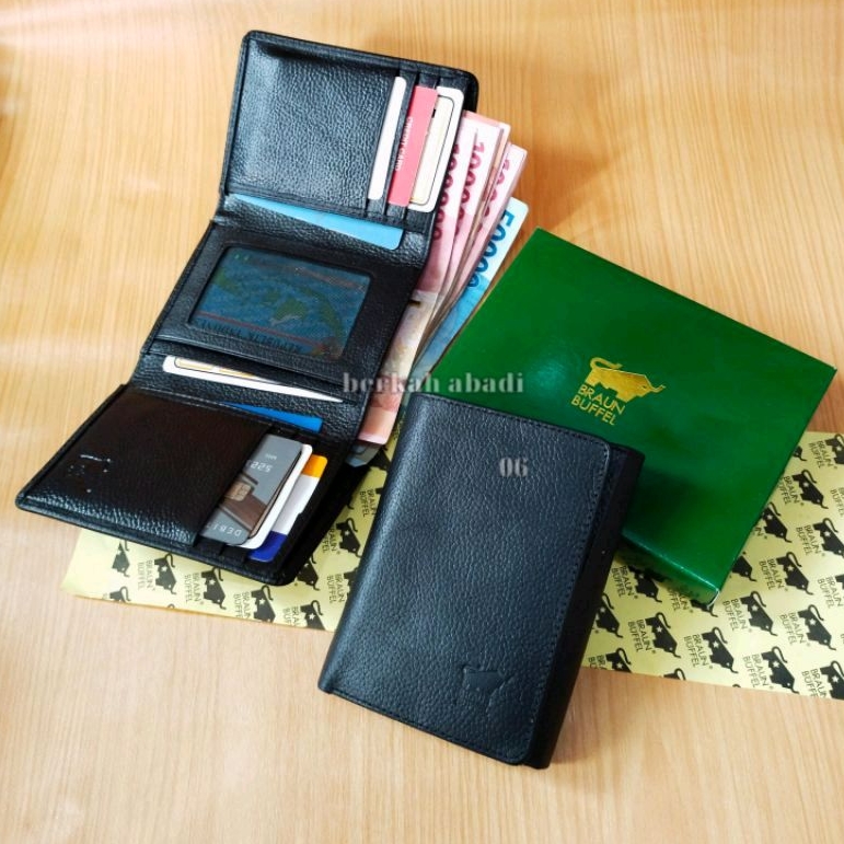 Genuine Leather Wallet 3 Fold Genuine Cowhide Leather Wallet | Shopee ...