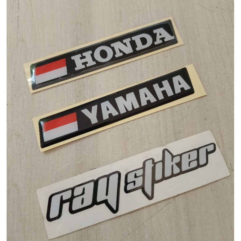 Honda INDONESIA EMBLEM Embossed Sticker | Shopee Philippines