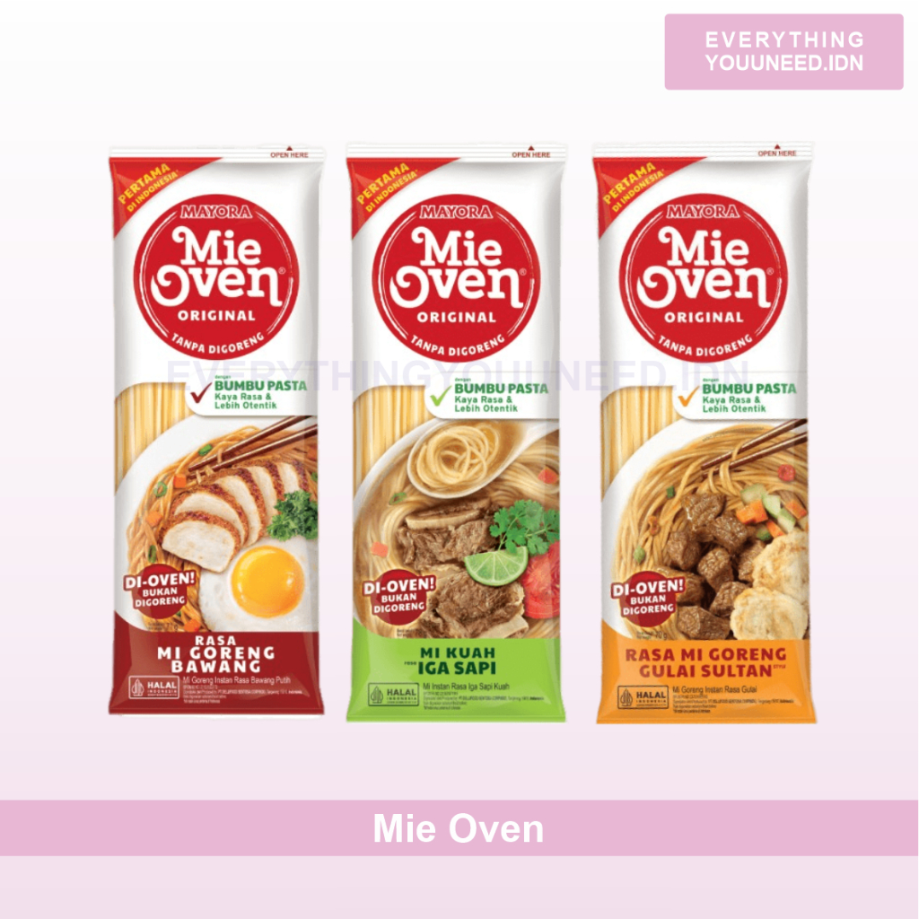 Mayora Oven Noodles Instant Noodles Beef Rib Gravy | Fried Onions ...