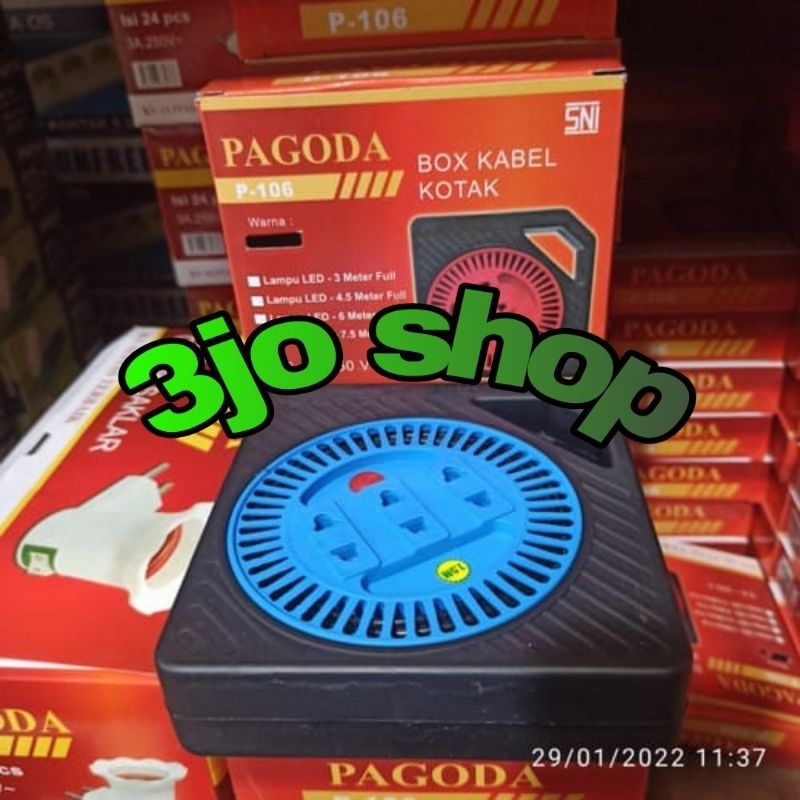 Cable Roller Box Pagoda Box P106 4.5 Meters Full SNI | Shopee Philippines