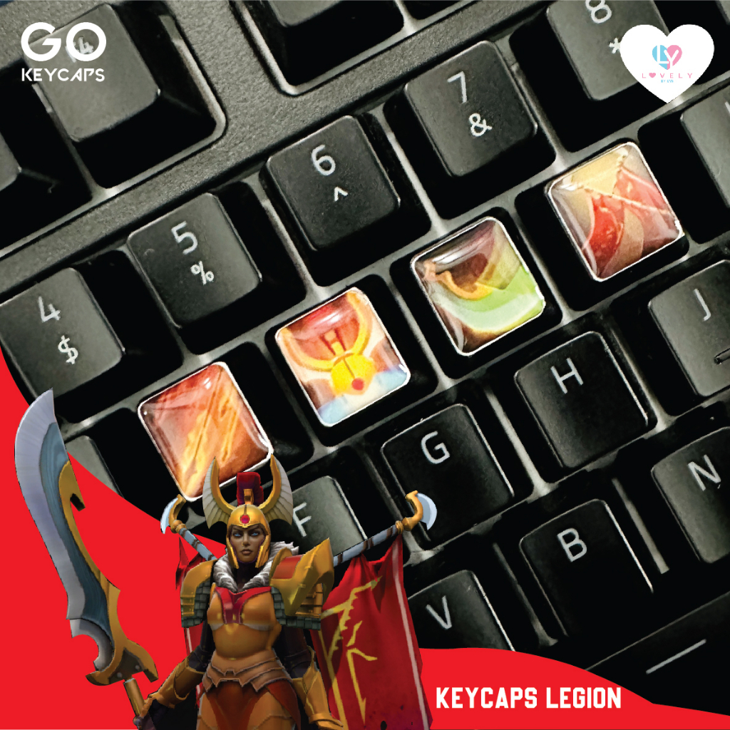 Keycaps PBT Dota 2 Legion Commander Ability | Go KEYCAPS | Shopee ...