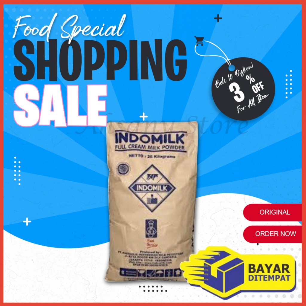 Indomilk Milk Powder Full Cream Milk Powder Repack 500gr | Shopee ...