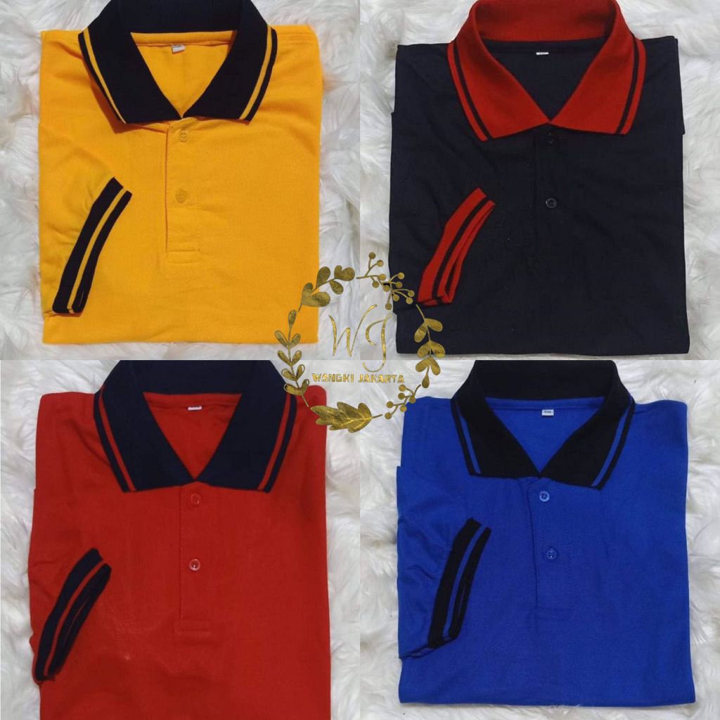 Wj - Combi Collar Polo Shirt/Collar Shirt/Shirt/Polo T-Shirt/Collared ...