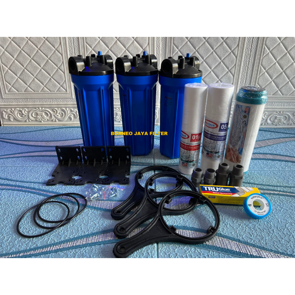 PDAM Water Filter Package / PAM / Ready-to-Use Plumbing 3 Stage GAC ...