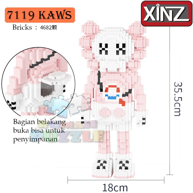 Nano Block KAWS Series | Bricks education Nano Block | Shopee Philippines