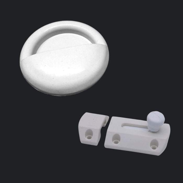 Plastic Door Slot Latch PVC Plastic Bathroom Door Handle | Shopee ...