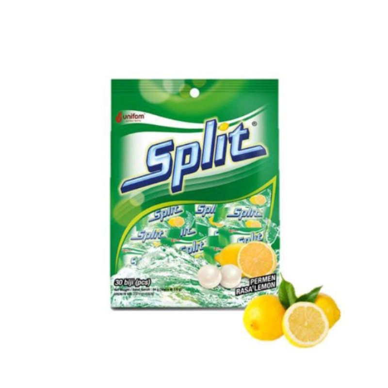 Lemon Flavored Split Candy (30pcs) - 84gr Split Bag Split Candy Bag Old ...