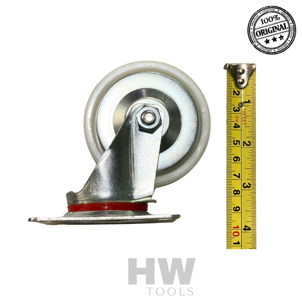 3 Inch Sterling White Flat Nylon Wheels 3" Live Nylon Wheels Trolley ...