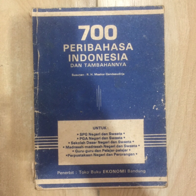Book 700 Indonesian Proverbs Old School vintage Book Tempo Doeloe | Shopee Philippines