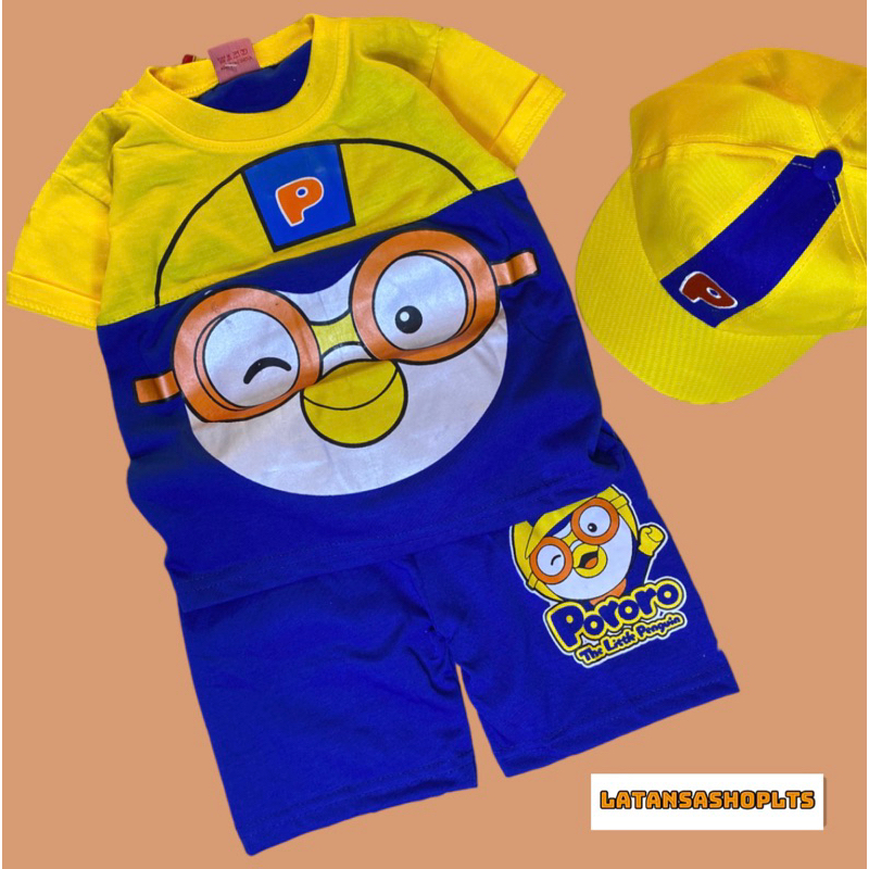 Pororo Clothes For Boys And Girls With Hats For Ages 1-10 Years ...