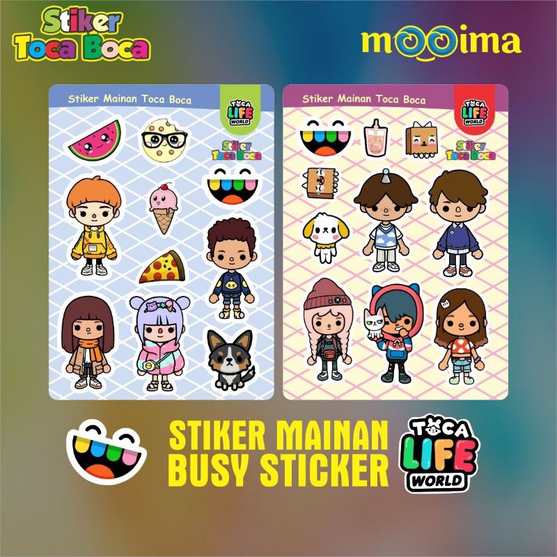 Toca boca Toy sticker/busy sticker/toca boca viral Toy sticker/viral ...