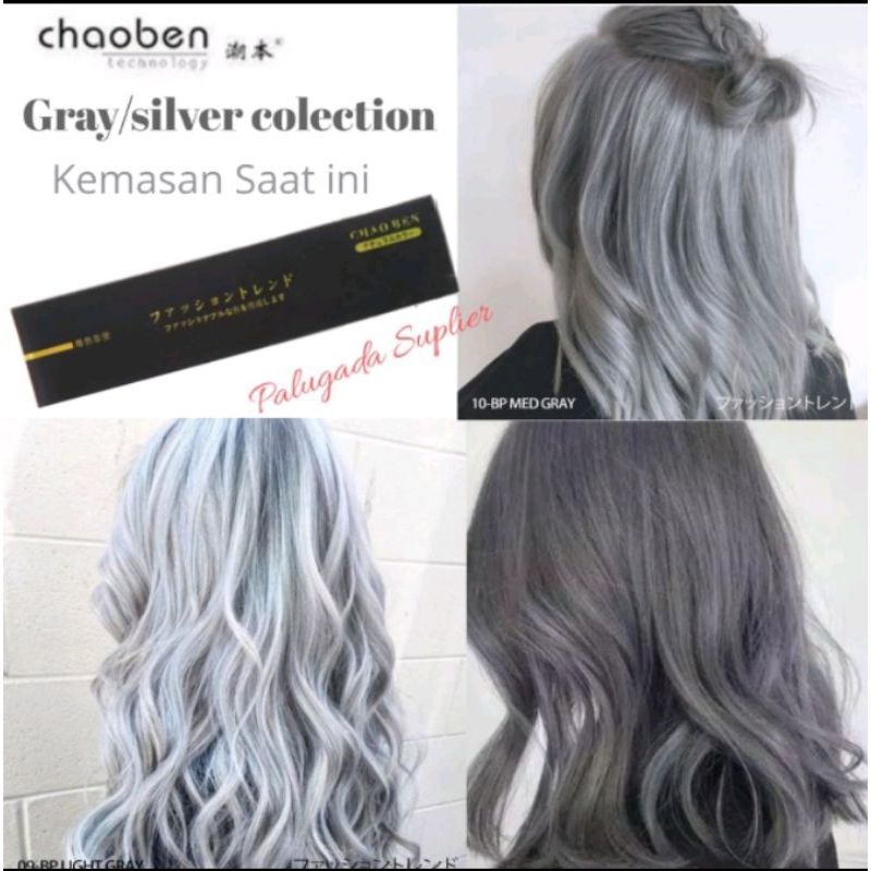 Gray Hair Paint (GREY) HIGHLIGHT CHAOBEN and TnG Hair Dye Ombre ...