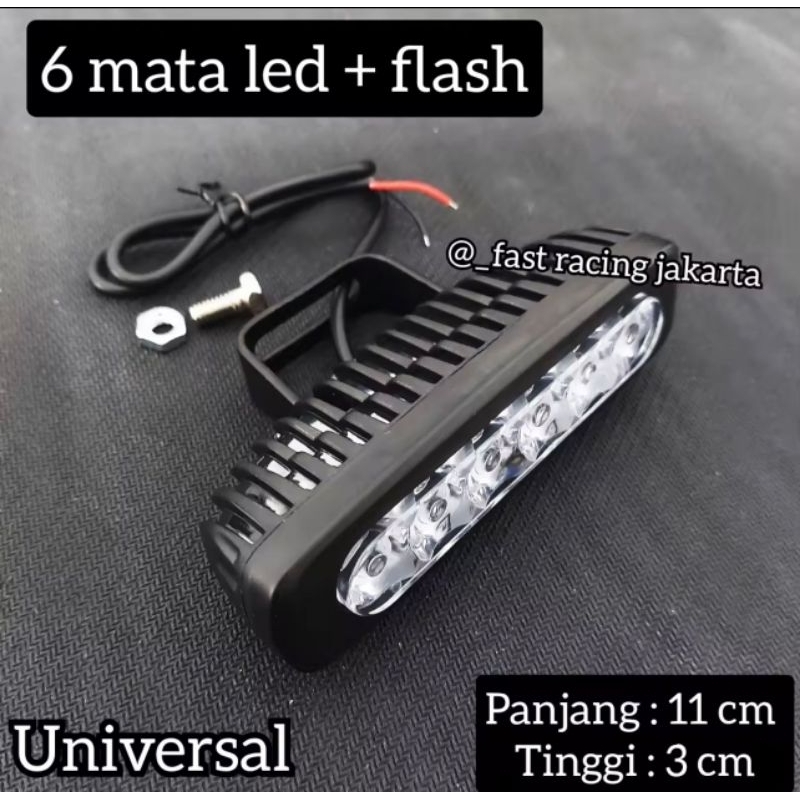 MATA 24 Volt LED CWL Spotlight 6 Eyes Flash CREE Truck Bus Canter ...