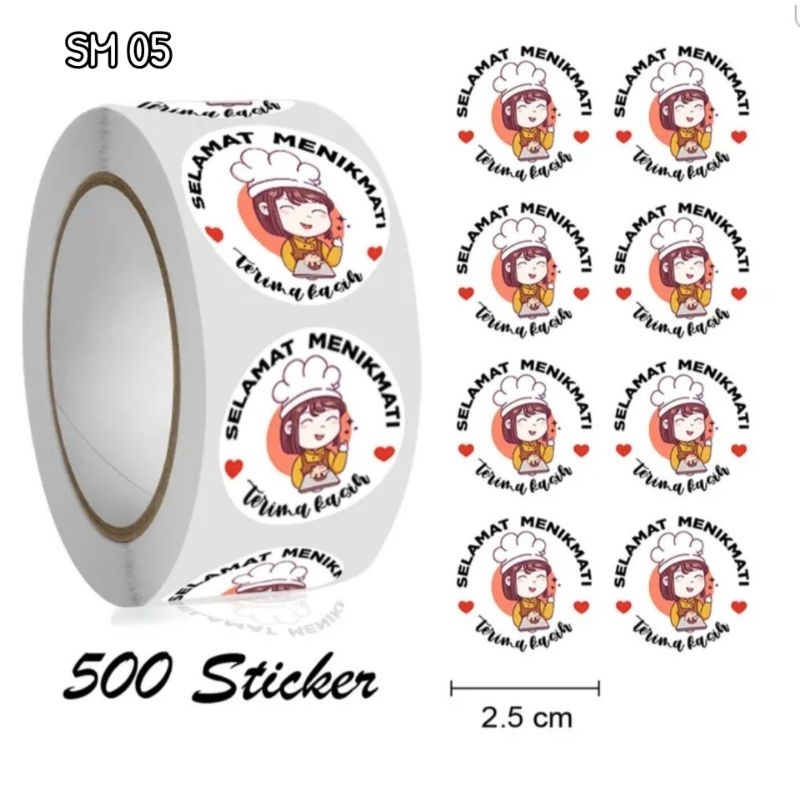 Enjoy label sticker/per roll 500pcs | Shopee Philippines