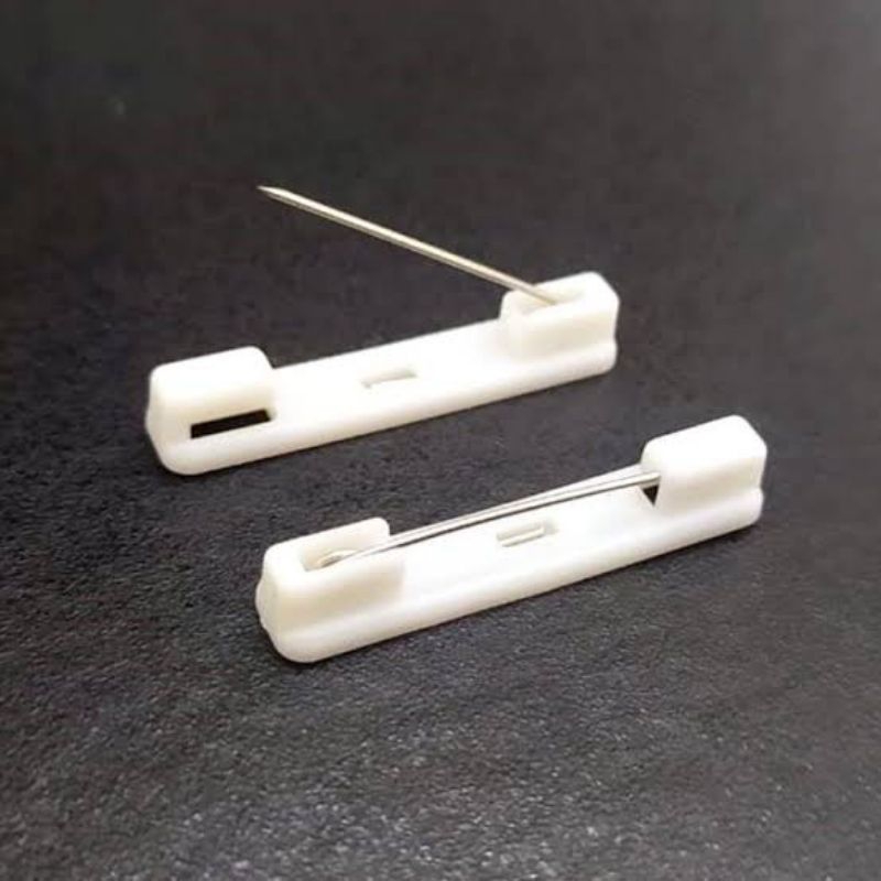 Plastic Chest Nameplate Pin Name Tag Pin size 3 Cm | Shopee Philippines