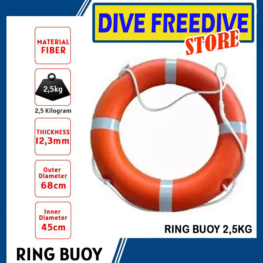 Ring Life Buoy Buoy Buoy Fiber 2.5 kg Solas CCS Certificate Buoy Tire Safety Rescue Marine ...