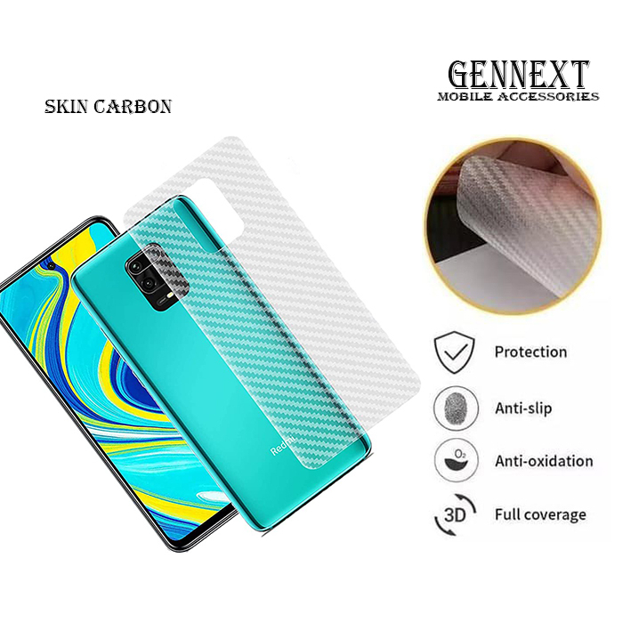 Gennext Transparent Carbon Skin Xiaomi Redmi 8a 8Apro Pro Anti-Scratch ...