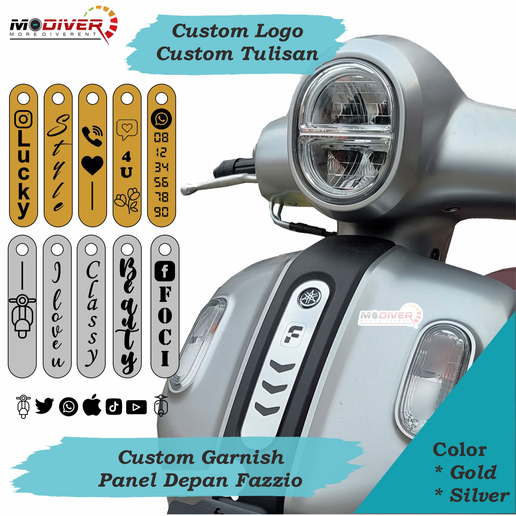 Fazzio - Custom Front Panel Writing & Logo | Shopee Philippines