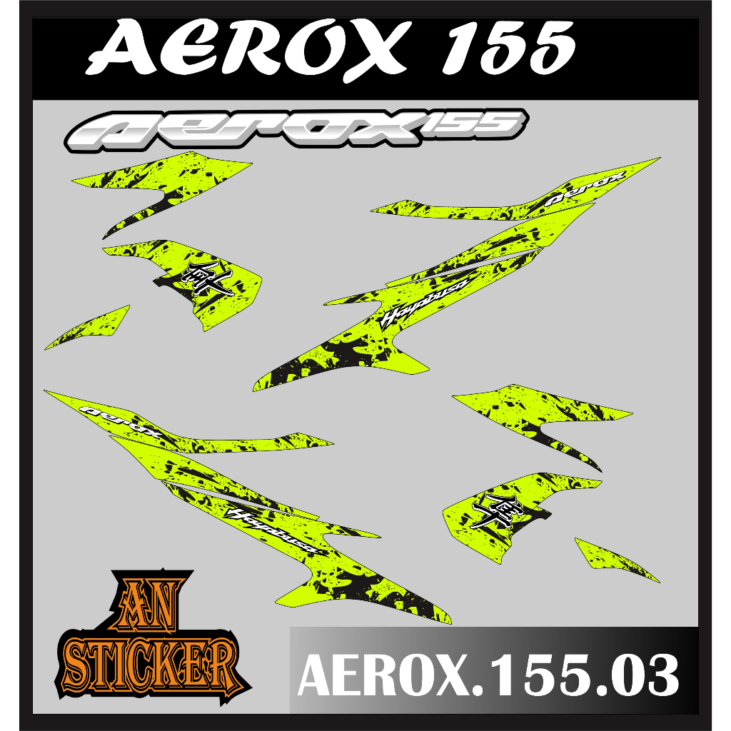Striping STICKER AEROX 155 STICKER AEROX 155 STICKER LIS LIST YAMAHA ...