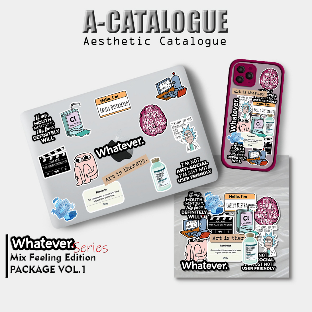 Sticker Aesthetic Catalog Waterprooft Compilation Hypebeast Whatever ...