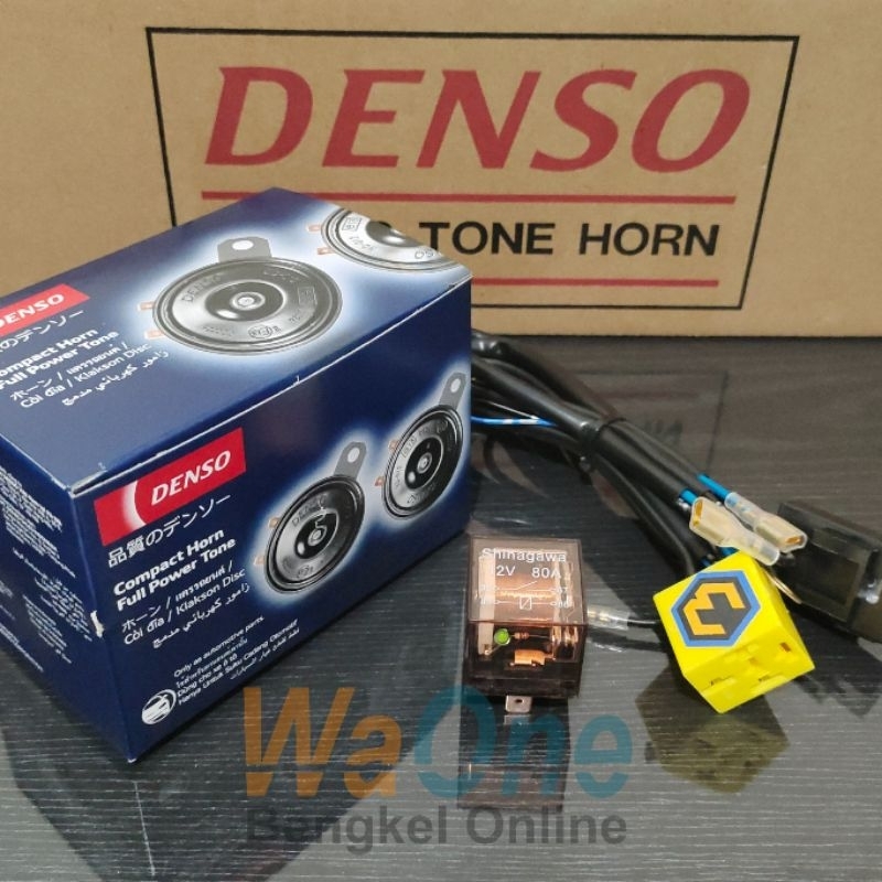 Complete Waterproof Denso Disc Horn Package Plus Car Motorcycle Relay ...