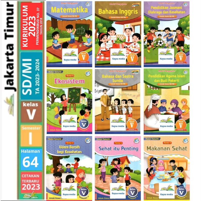 Lks SD/MI class 5 Semester 1 & 2 Curriculum 2013 teaching year 2023 ...