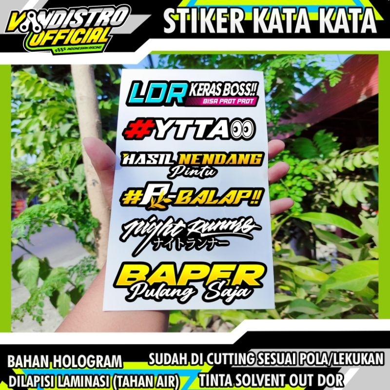 MERAH Sticker pack/Ldr Hard+ytta Red+Kick Results+P Racing+night runer ...