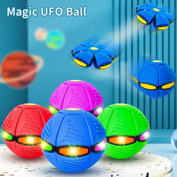 Flat Ball Toy / UFO Ball Stamped Ball Toy / LED Flying Flat Ball ...