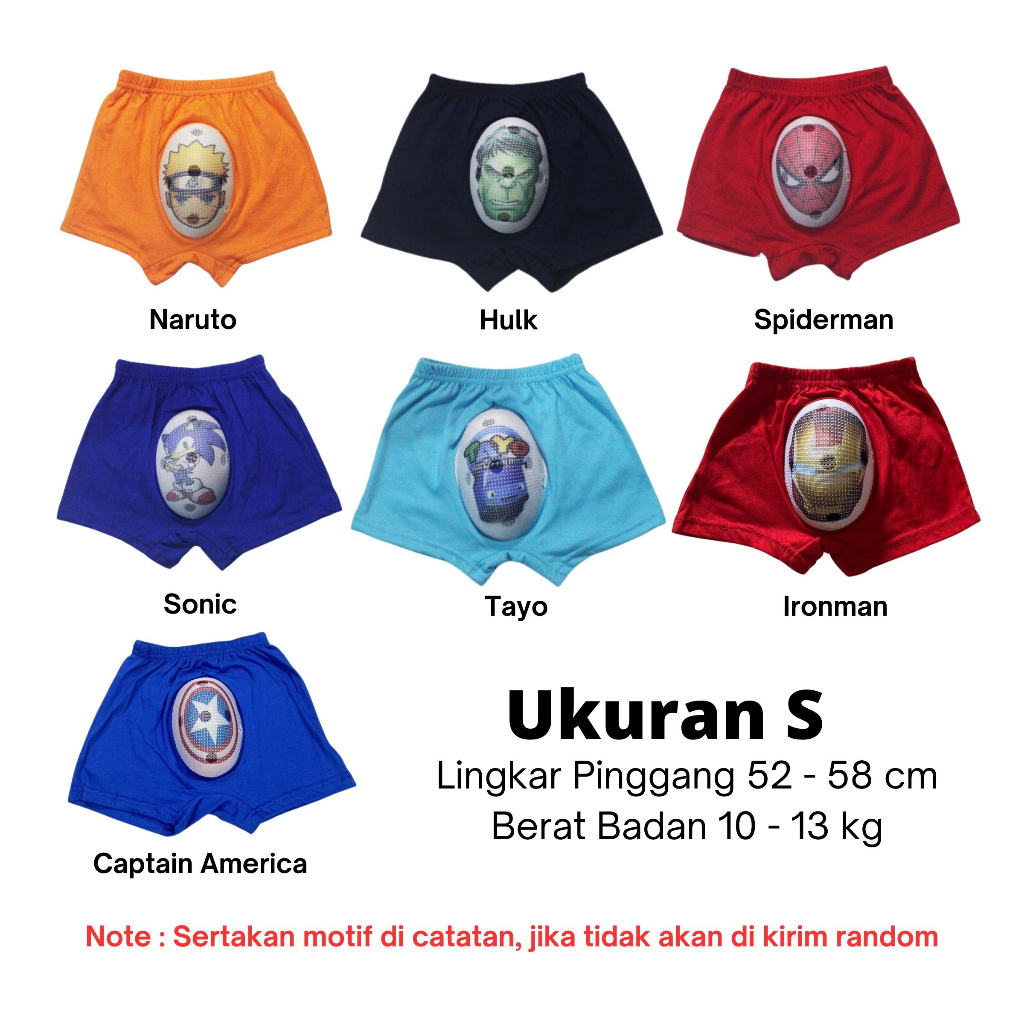 Super Hero Motif Circumcision Boxer Briefs | Shopee Philippines