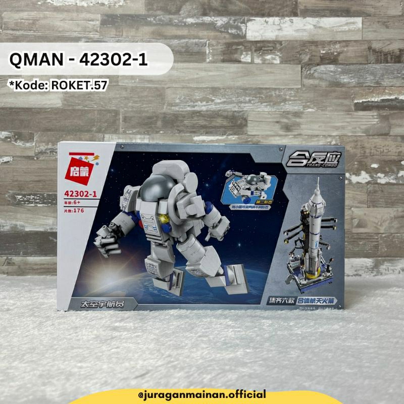 Qman TOYS Transcollector Space Rocket Combo 6in1 - Bricks Blocks Brick Block Children's ...