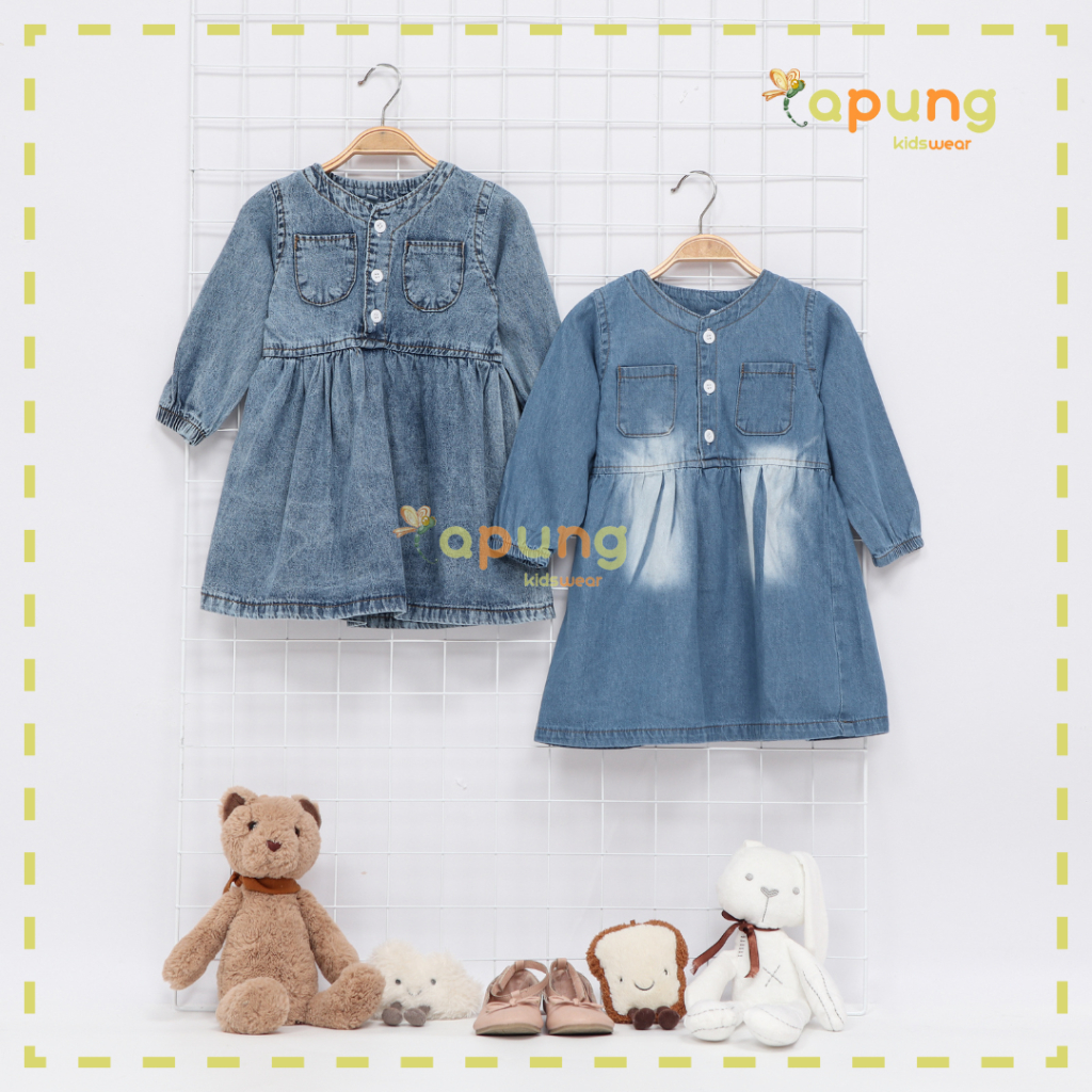(Jio Kids) AKIRA GIRLS JEANS DRESS (1-6 YEARS) | Shopee Philippines