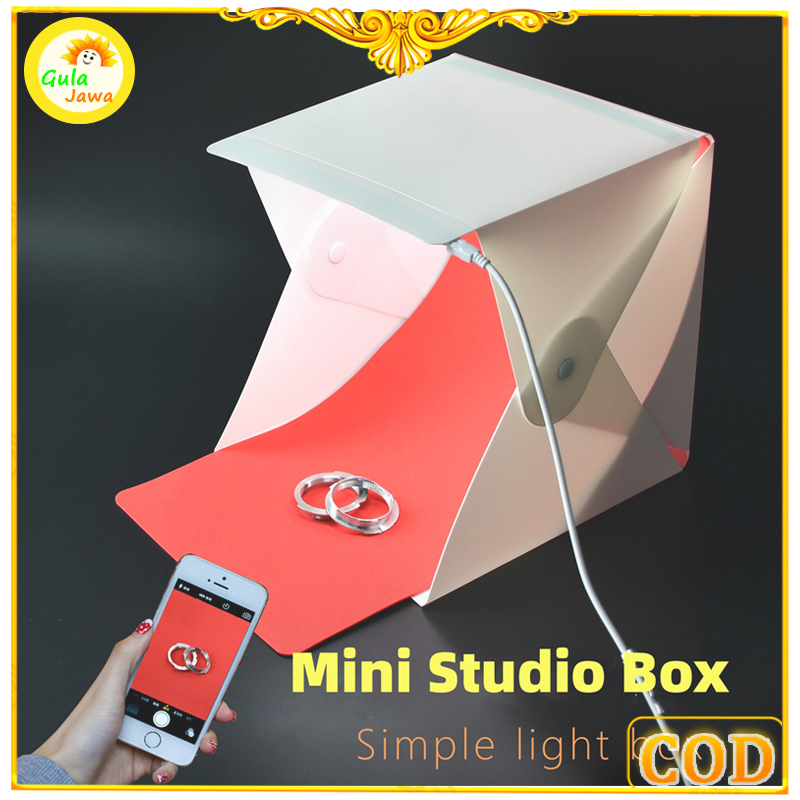 Mini Photo Studio with LED Lights and Background for Better Photos ...
