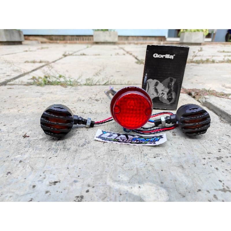 TOA stop lamp package set, iron grill, TOA stop lamp and rear brake ...